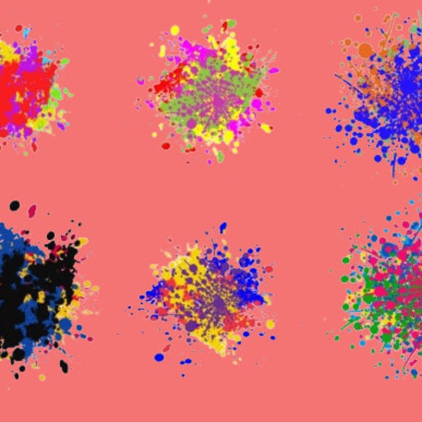 Paint Splats Svg - Etsy