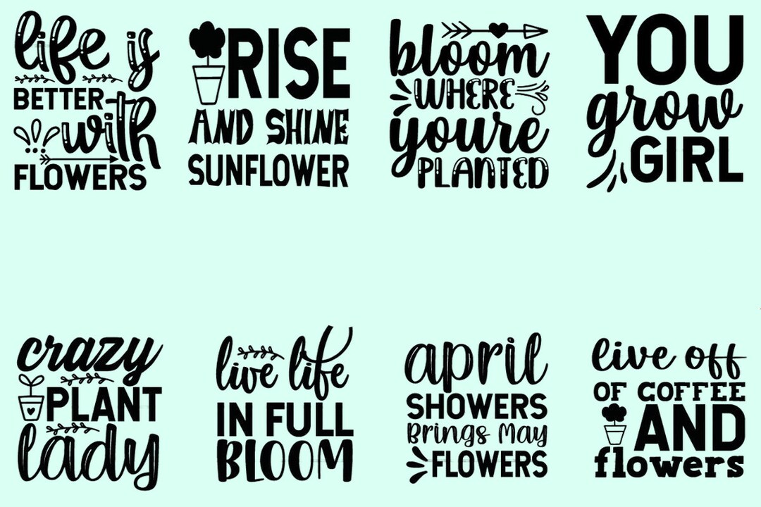 Flower SVG Bundle Flower Svg Svg Flowers and Leaves Flower - Etsy