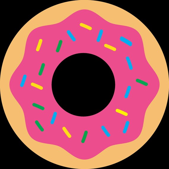 Donut PNG Beignet Svg Donut Clipart Donut with Sprinkles | Etsy