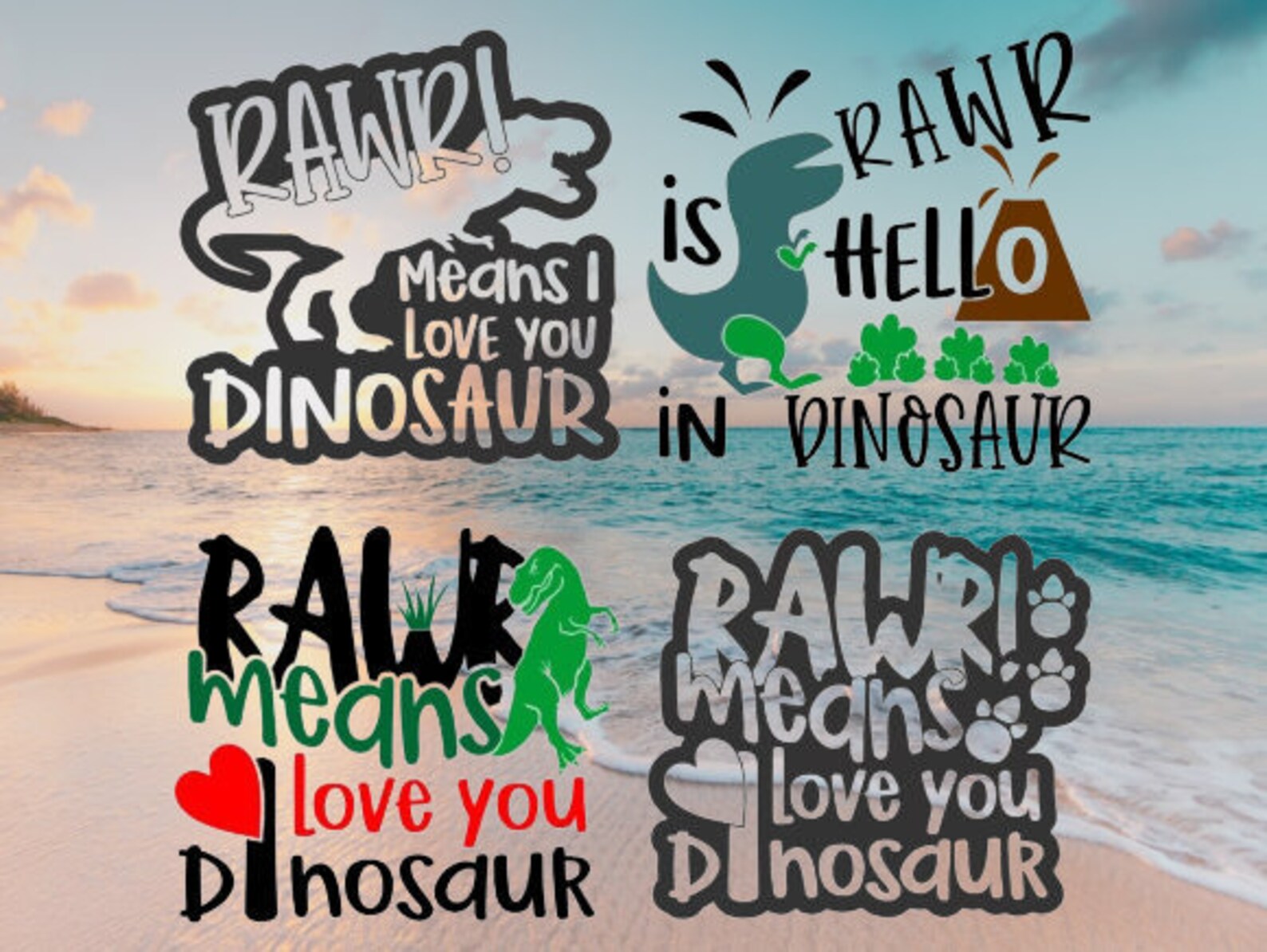 Dinosaur SVG Bundle Dinosaur Signs Svg - Etsy