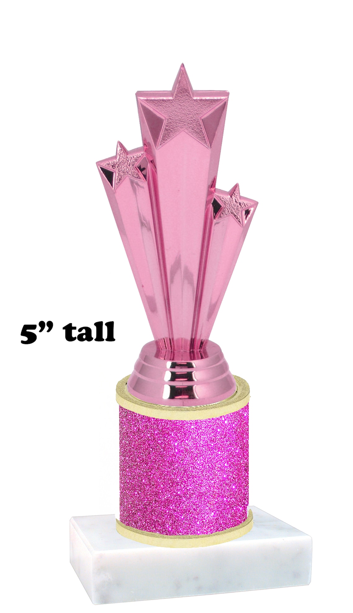 Star Trophy. 5 tall on choice of glitter column. Great | Etsy