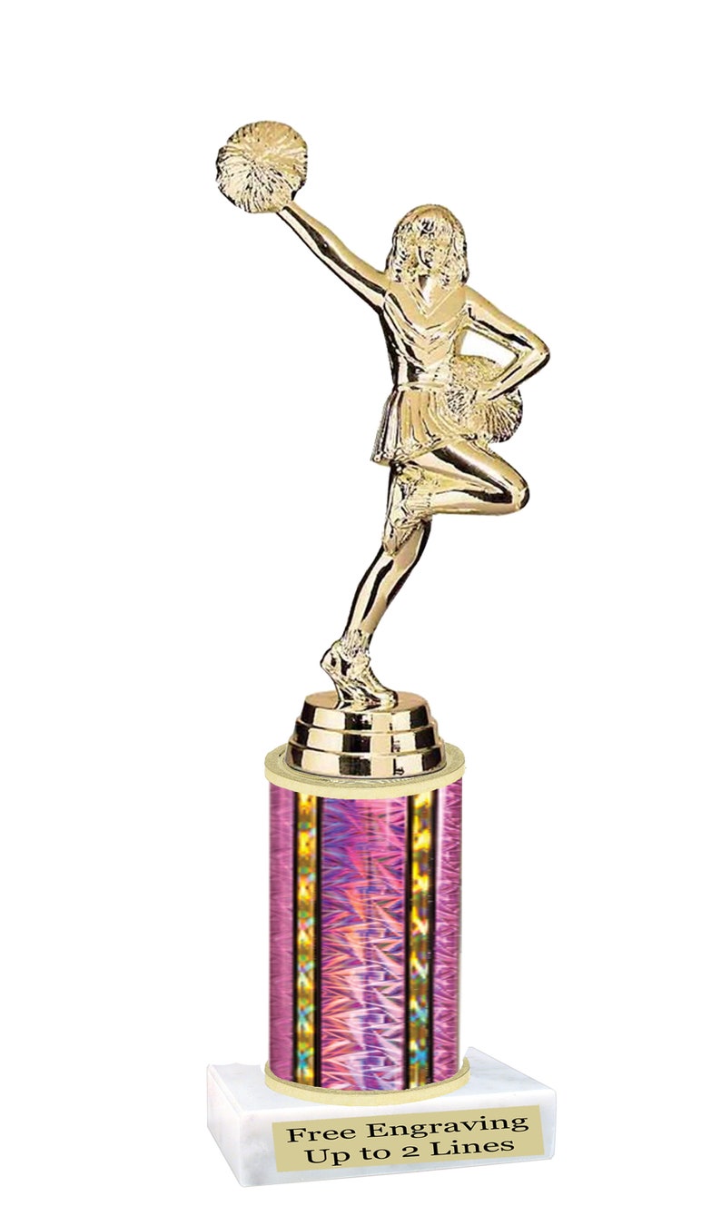 Cheer Trophy With Choice of Column Color. Great Trophy for Your Cheer ...