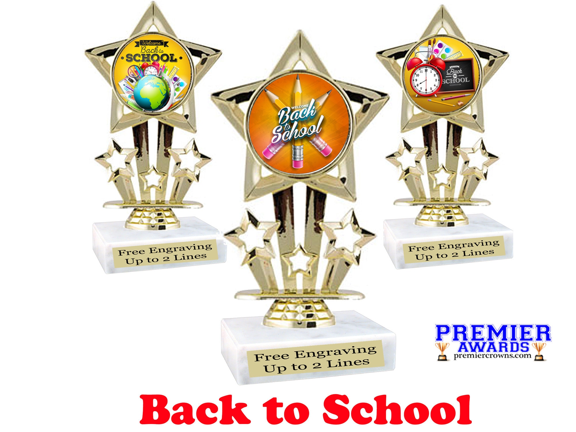 School Award 6 tall with choice of 9 designs. Great | Etsy