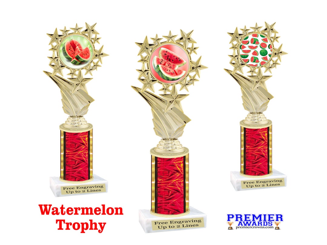 Watermelon Themed Trophy. Great Award for Your Eating, Growing or ...