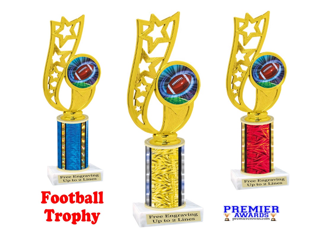 Football Trophy With Choice of Column Color. Great Trophy for Your ...