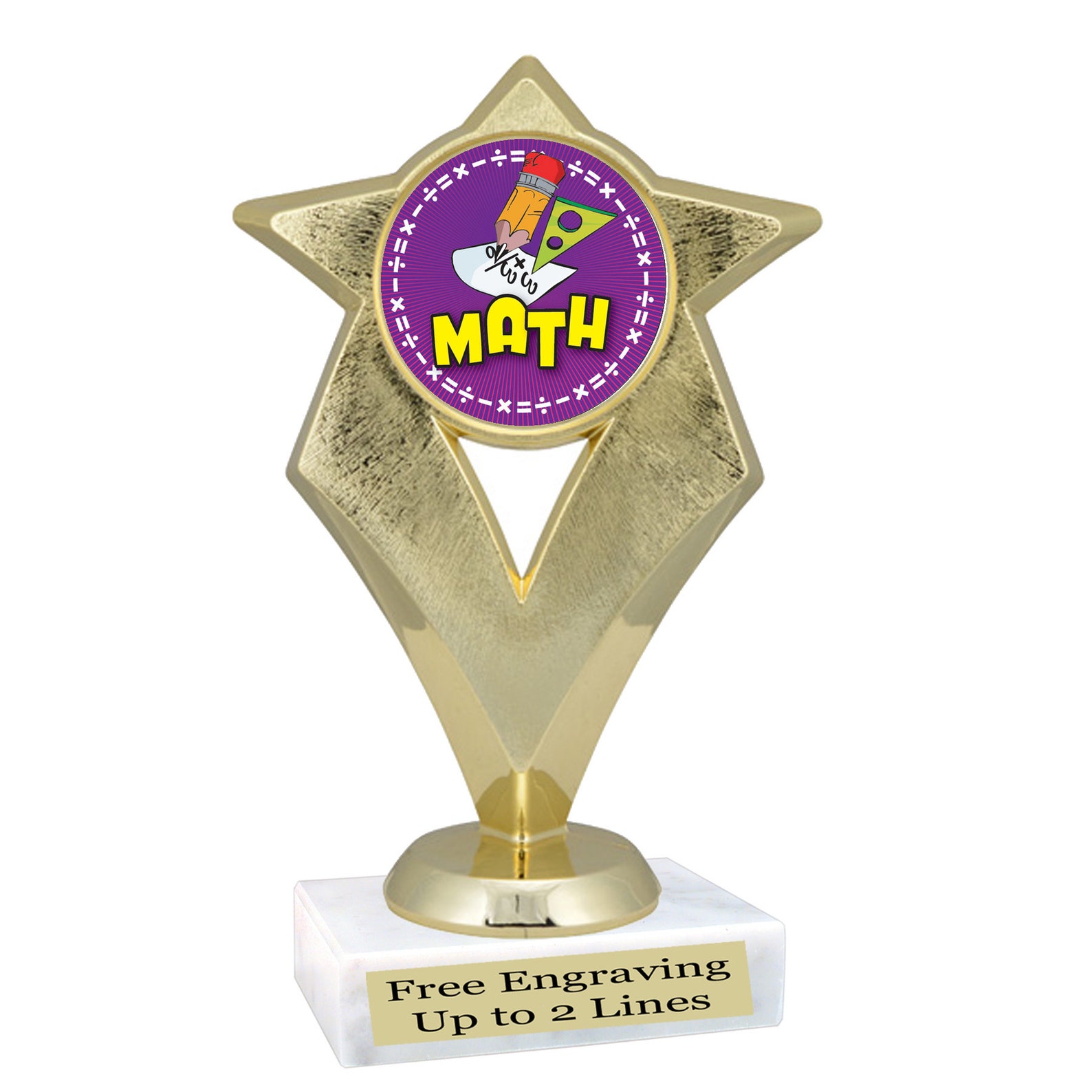 Math Theme Trophy. Great Award for Schools Contests - Etsy UK
