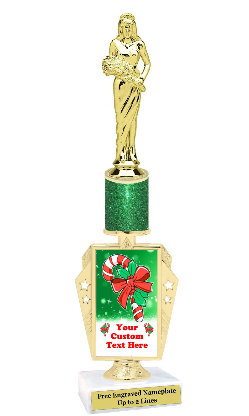 Custom Candy Cane Trophy. Great Trophy for Your Holiday - Etsy