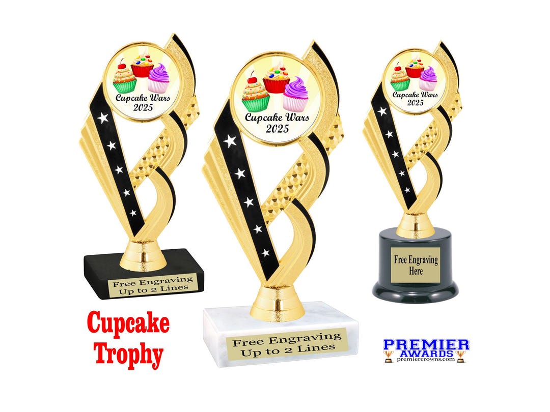 Cupcake Themed Trophy. Great for Baking Contests, Cupcake Wars, Eating ...