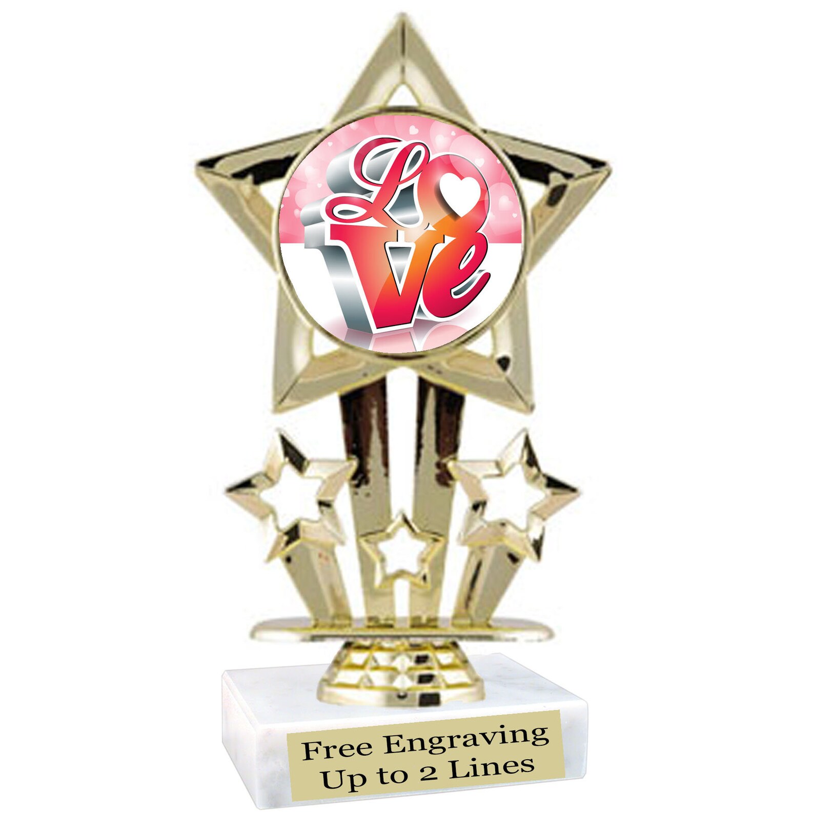 Valentine Theme Trophy. Great Trophy for Your Valentine Theme Events ...