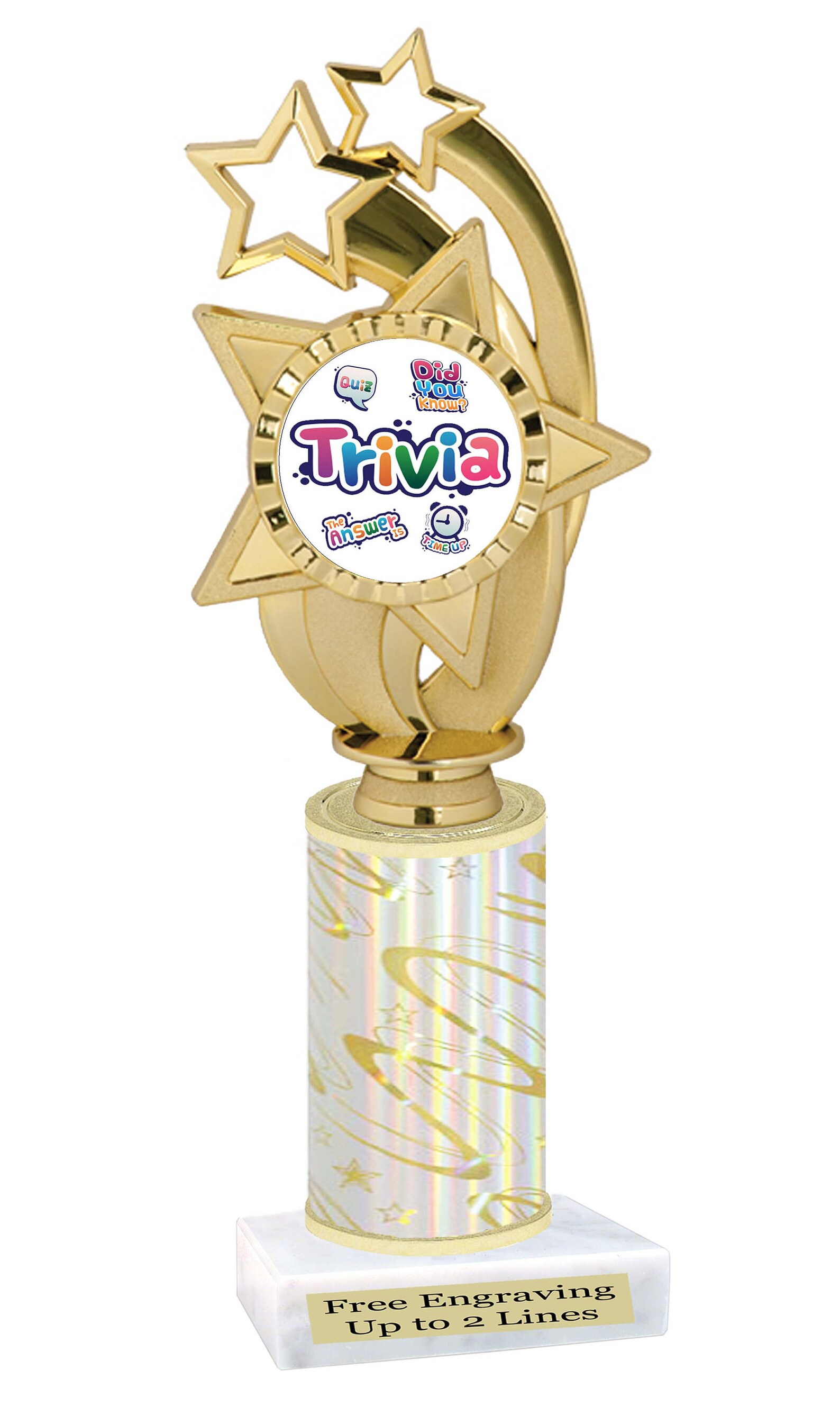 Trivia Trophy. Great Trophy for Your Next Family Game Night - Etsy