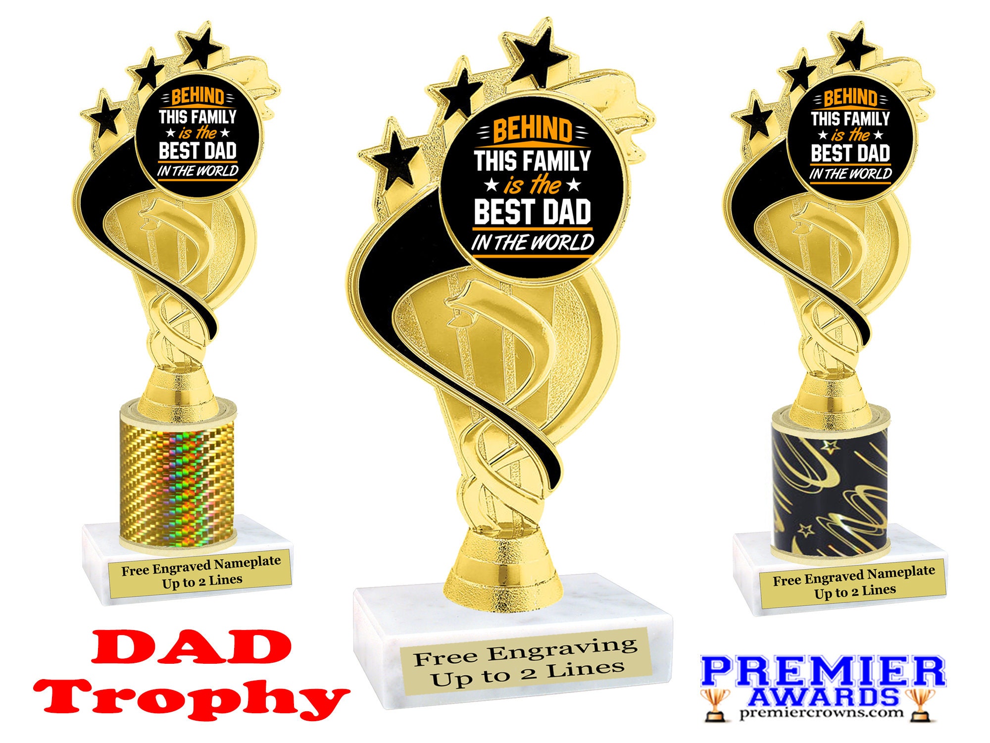 DAD Trophy. Great trophy for you to celebrate your Dad and | Etsy