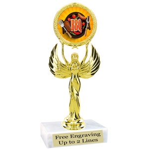 BBQ Cook off Trophy. 6 Tall With Choice of Art Work. Great Trophy for ...