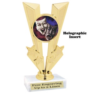 Drama Theme Trophy. Great Award for Schools, Contests, Competitions ...