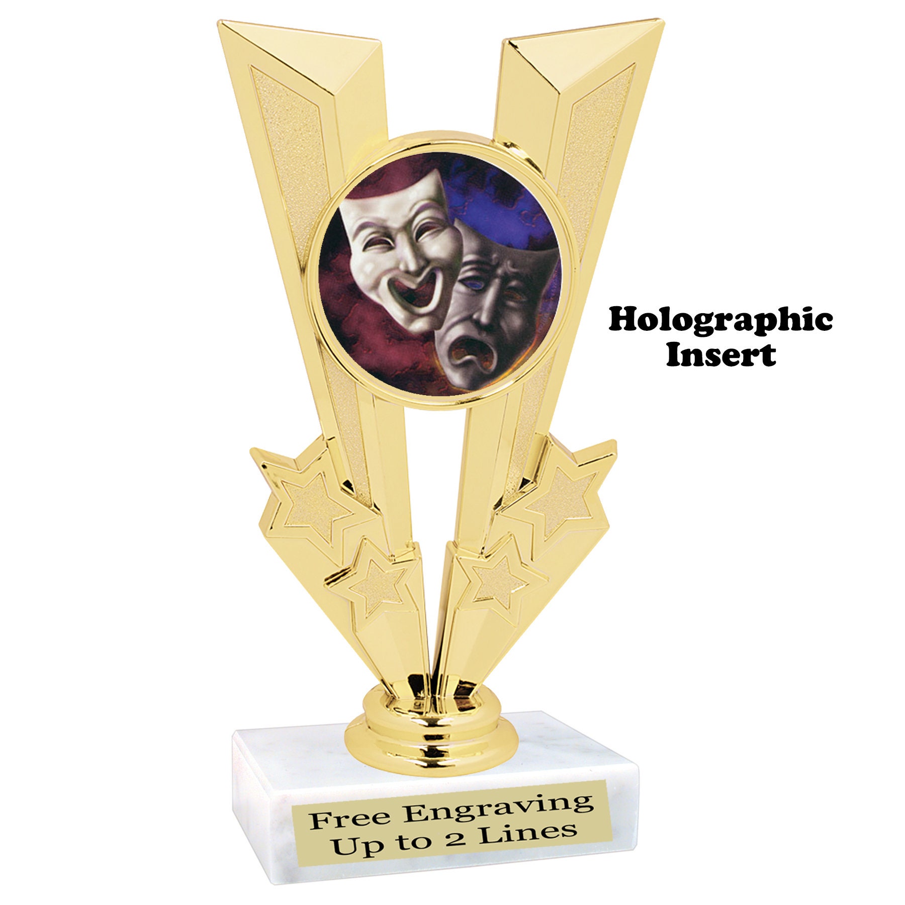 Drama Theme Trophy. Great Award for Schools, Contests, Competitions ...