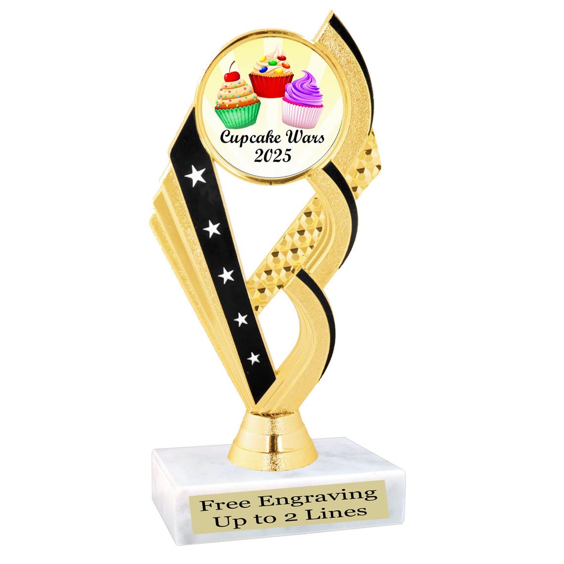Cupcake Themed Trophy. Great for Baking Contests, Cupcake Wars, Eating ...