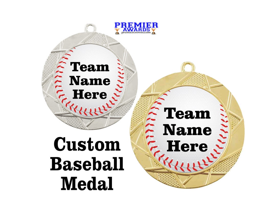 Custom Baseball Medal. Great Medal for Leagues, Schools, Teams ...