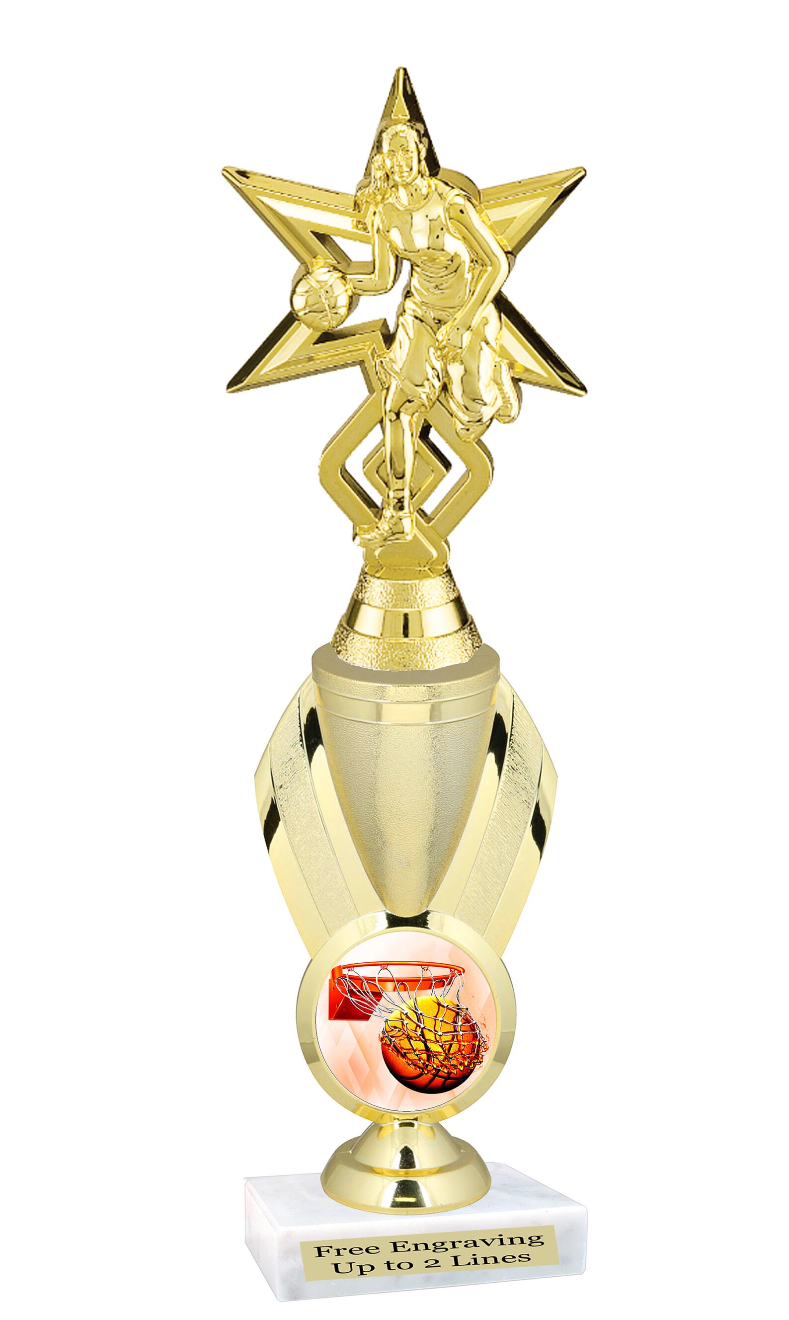 Female Basketball Trophy 12" Tall. Great Trophy for Your Team ...