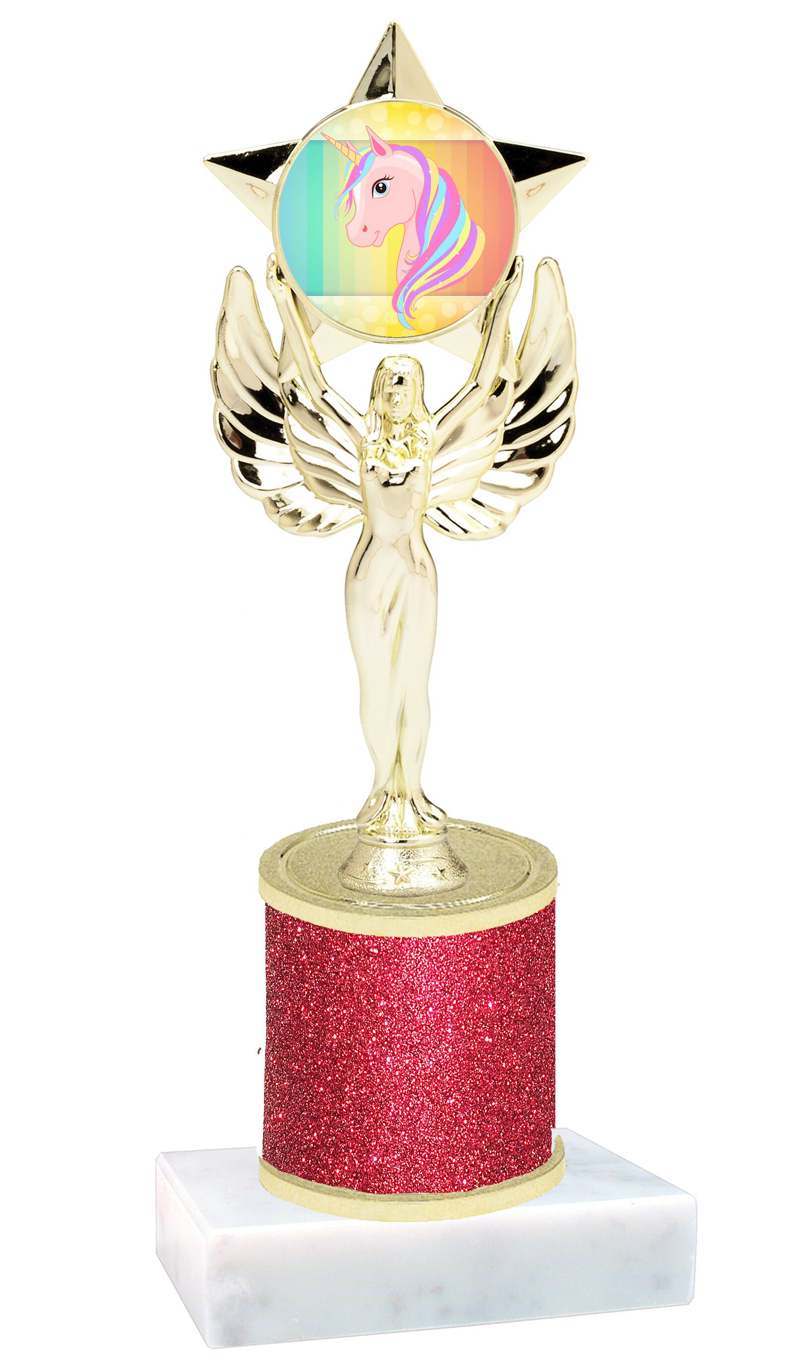 Unicorn Theme Trophy With Numerous Trophy Heights Available. - Etsy