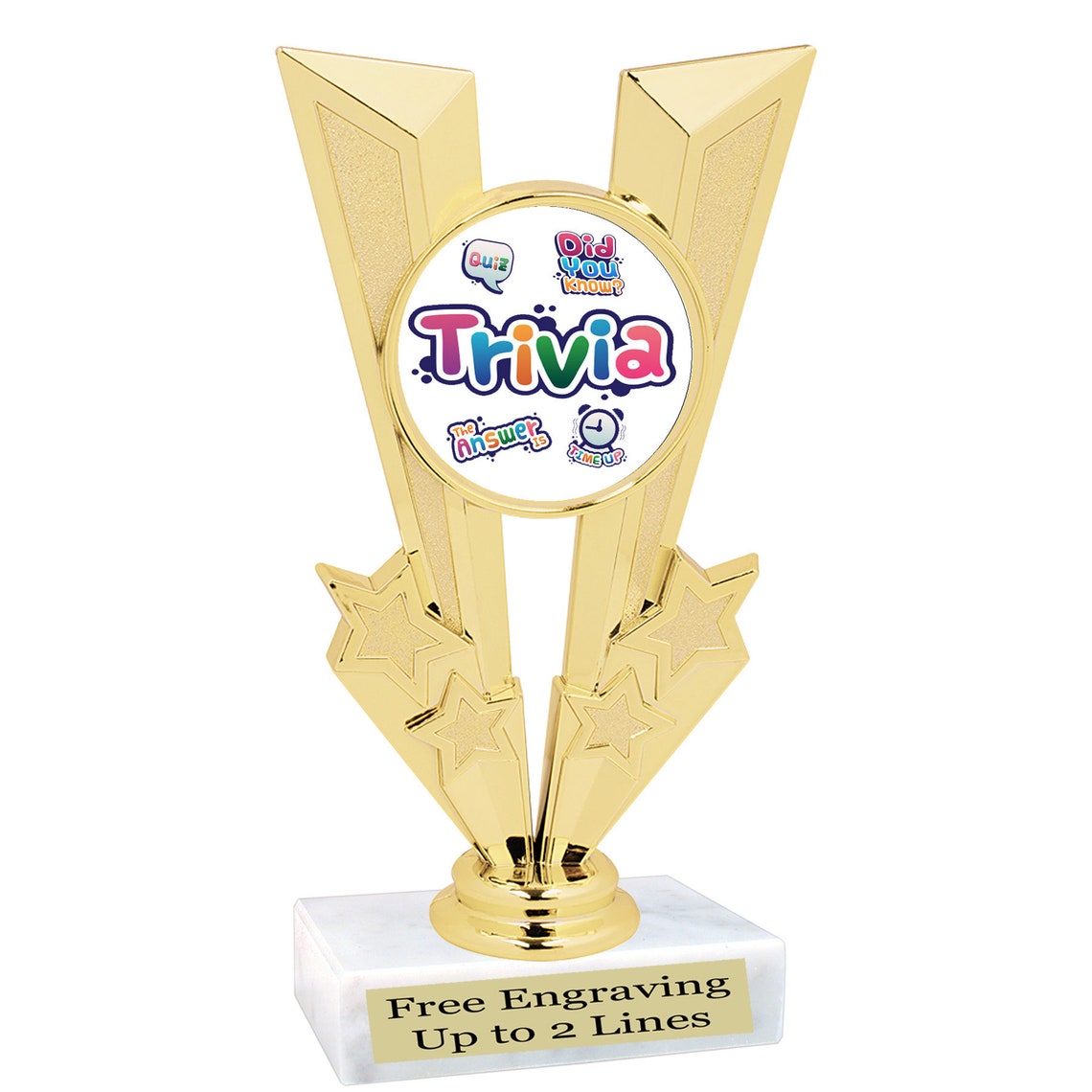 Trivia Trophy. Great Trophy for Your Next Family Game Night | Etsy