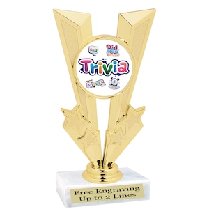 Trivia Trophy. Great Trophy for Your Next Family Game Night And/or ...