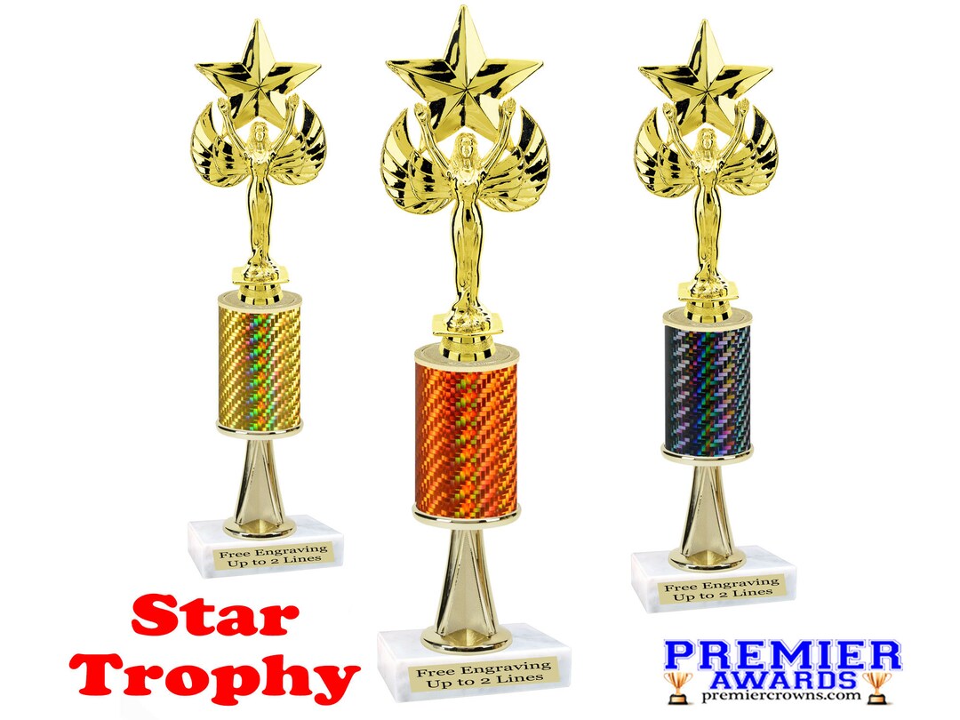 Star Trophy. Great Trophy for Any Event, Competition, Party, Parade ...