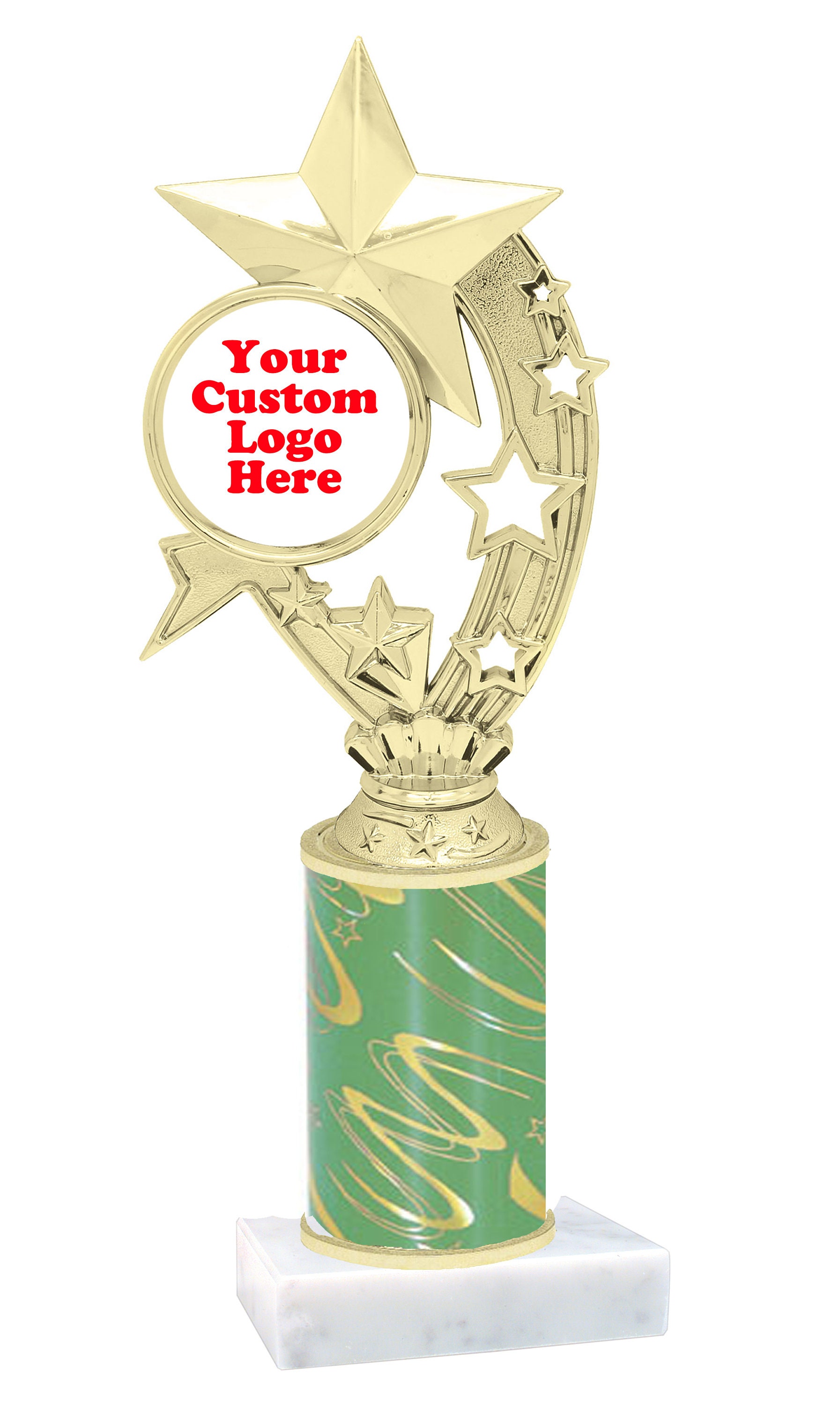 Custom trophy with choice of 6 column colors. Add you logo or | Etsy