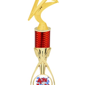 Patriotic 4th of July Trophy. 14 Tall. Show off Your Patriotic Spirit ...