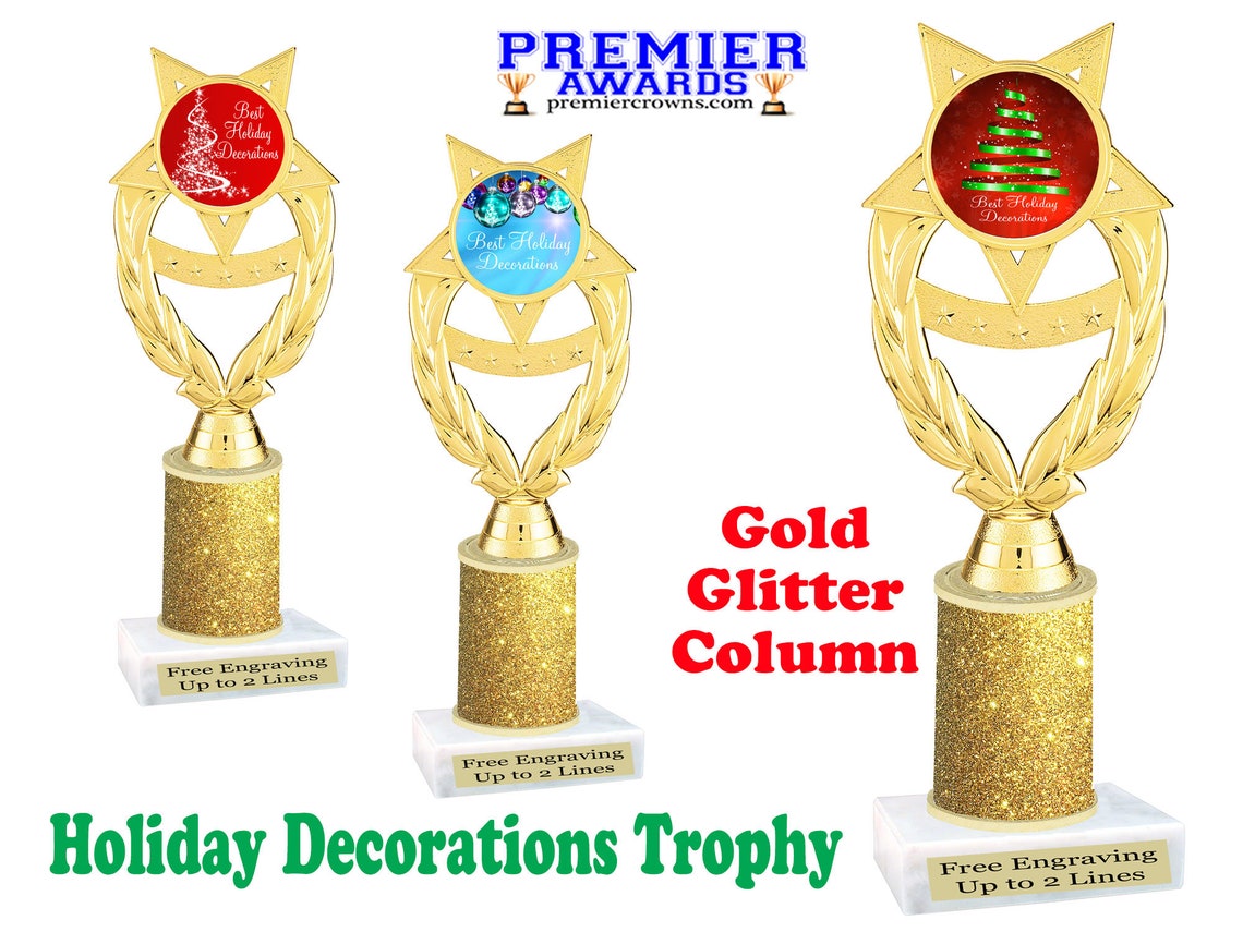 Best Holiday Decorations Trophy. Add some bling to your | Etsy
