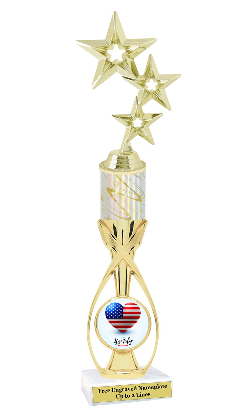 Patriotic 4th of July Trophy. 14 Tall. Show off Your - Etsy