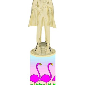 Flamingo Theme Trophy With Choice of Figure. Numerous Trophy Heights ...