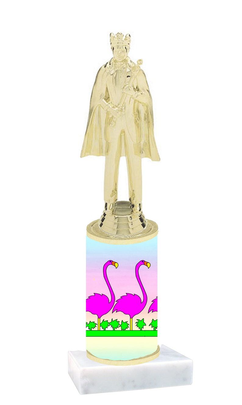 Flamingo Theme Trophy With Choice of Figure. Numerous Trophy - Etsy