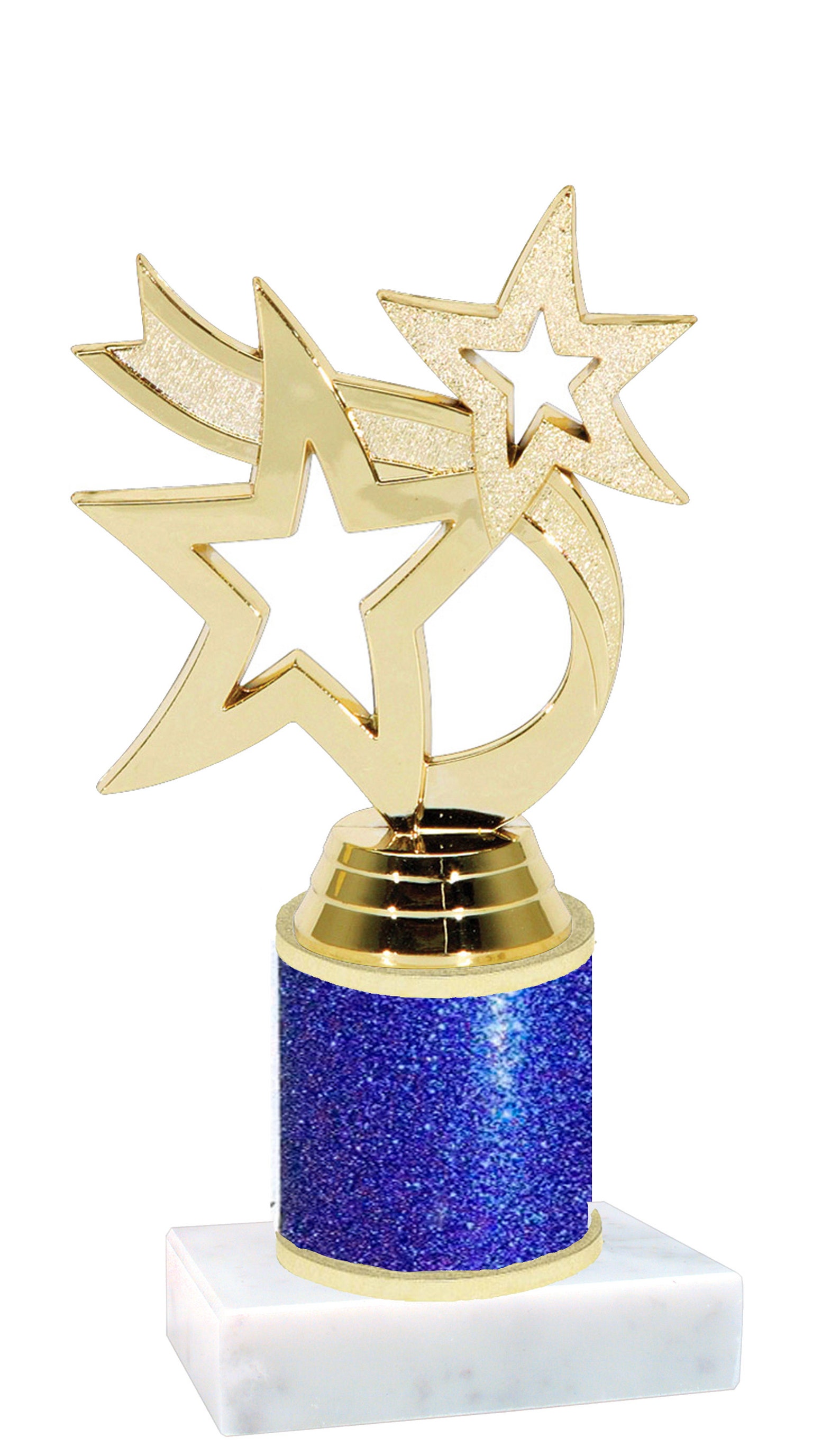Star Trophy. 5 Tall on Choice of Glitter Column. Great - Etsy