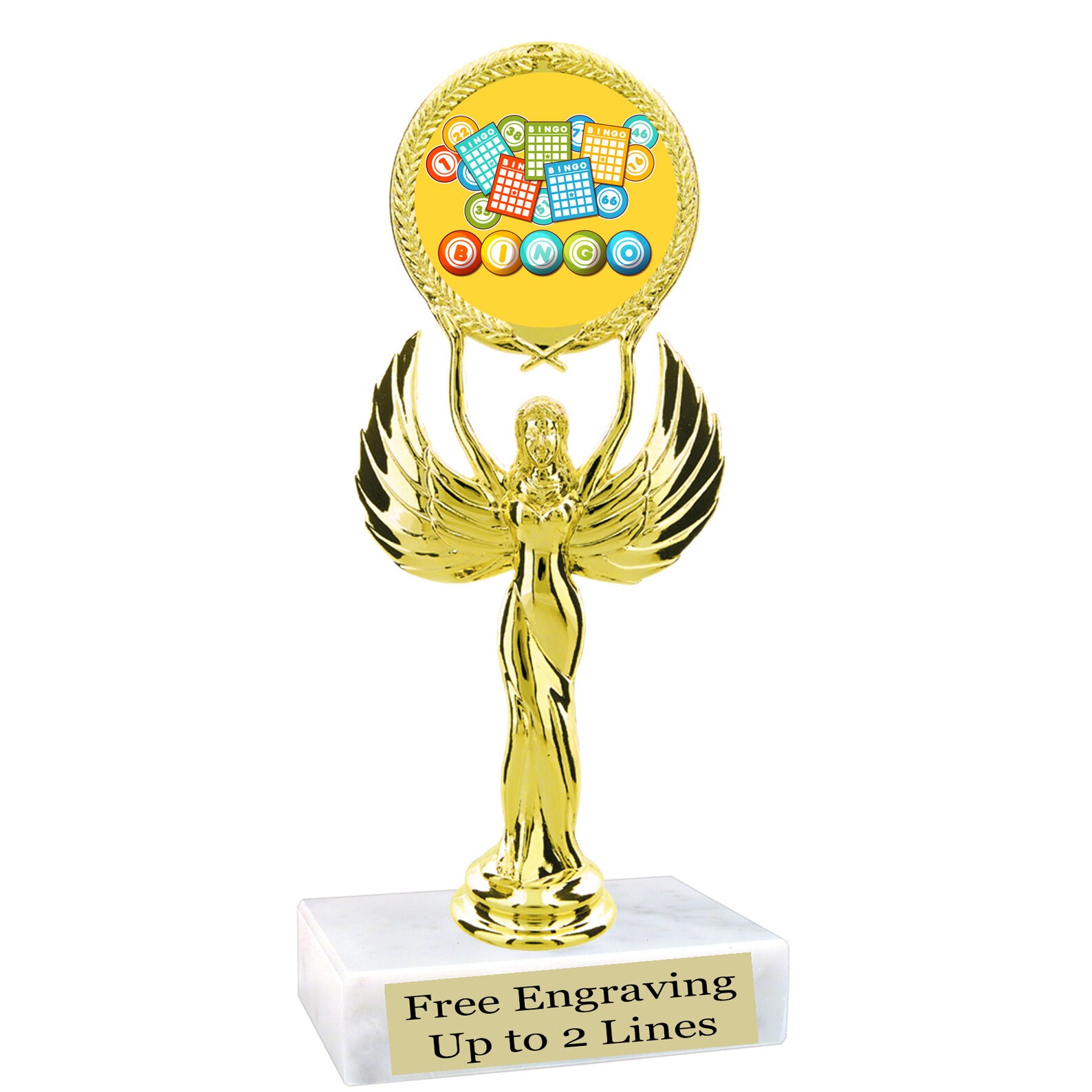 BINGO Trophy 6 Tall With Choice of 5 Designs. Great - Etsy