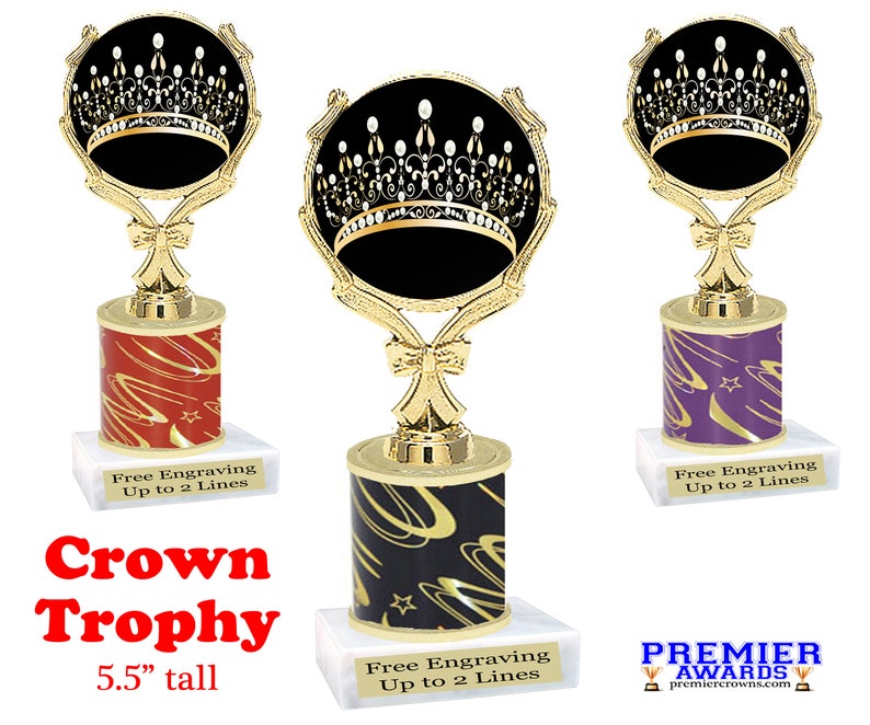 Crown Theme Trophy. Cute Trophy for Any Pageants, Contests, Event or ...