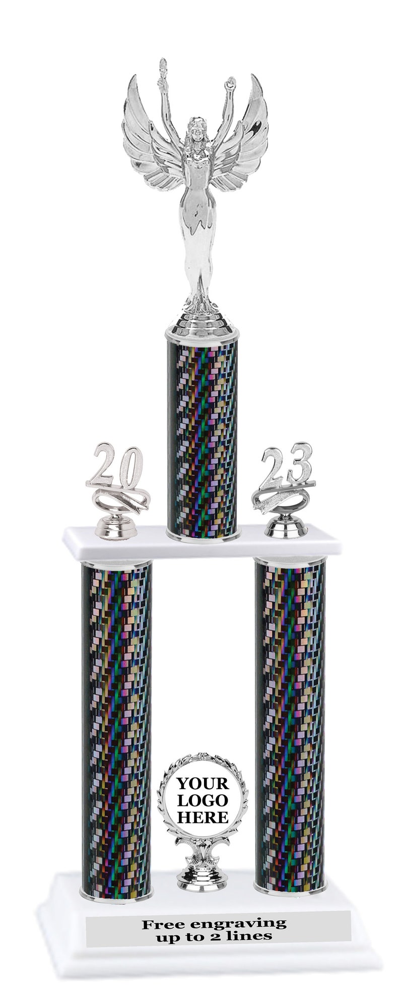 Custom 2-column Trophy. Available in 3 Trophy Heights & Choice of ...