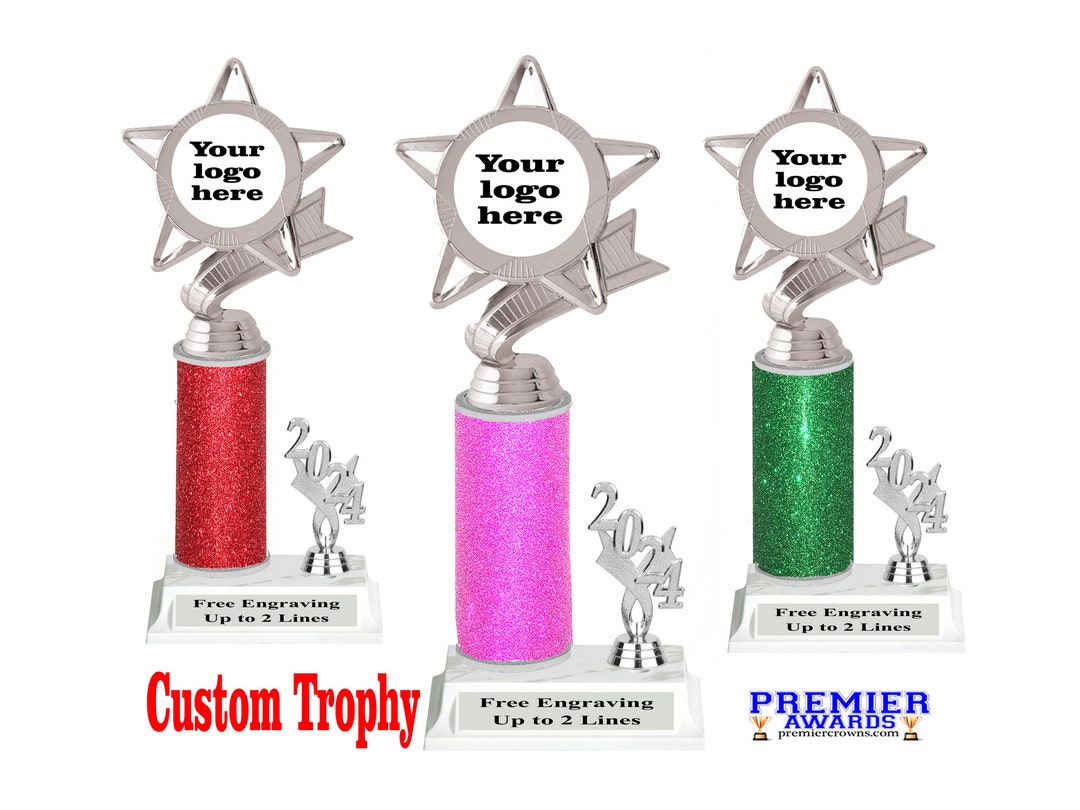 Custom Glitter Trophy. Great Trophy for Any Event, Competition, Pageant ...