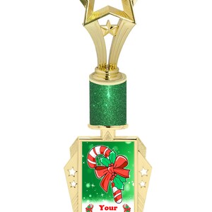 Custom Candy Cane Trophy. Great Trophy for Your Holiday Events ...