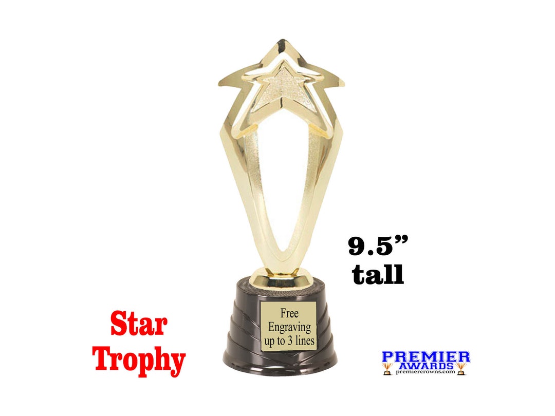 Gold Star Trophy. Perfect for Any Event, Contest, Pageant or Just for ...