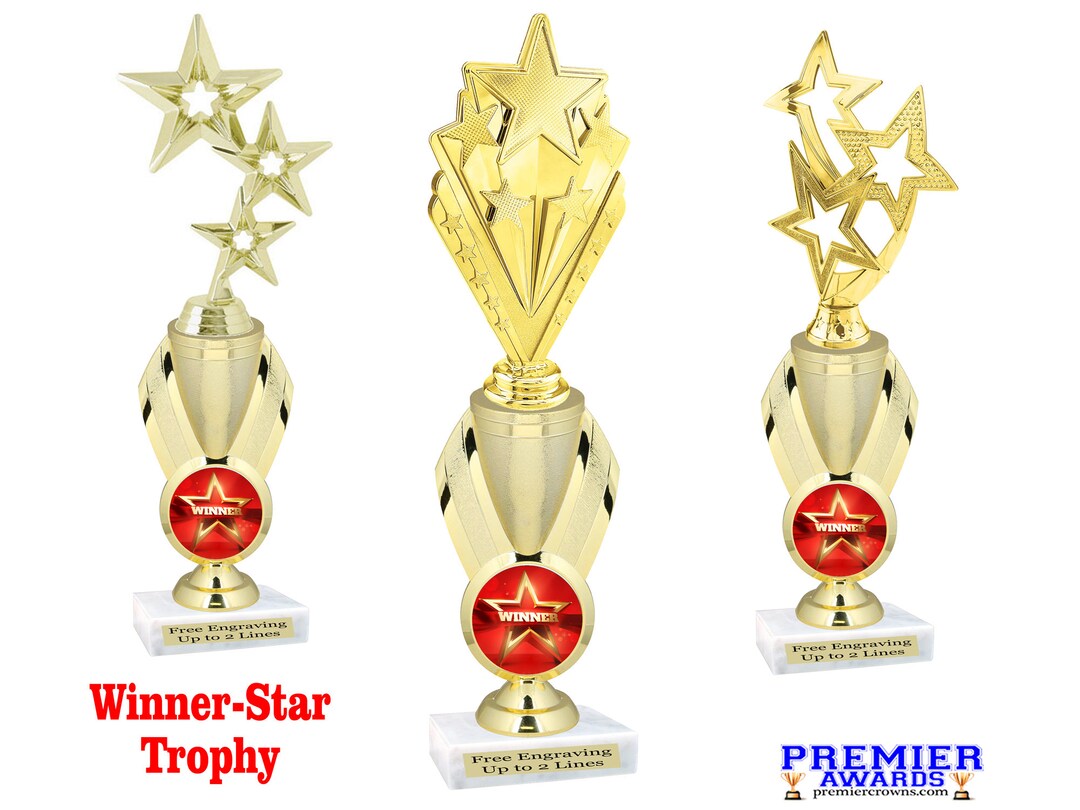 WINNER Theme Trophy. Great Trophy for Any Event, Pageant, Contest ...