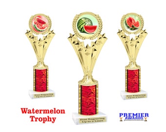 Glitter Summer Theme Trophy With Choice of Glitter Color. Numerous ...