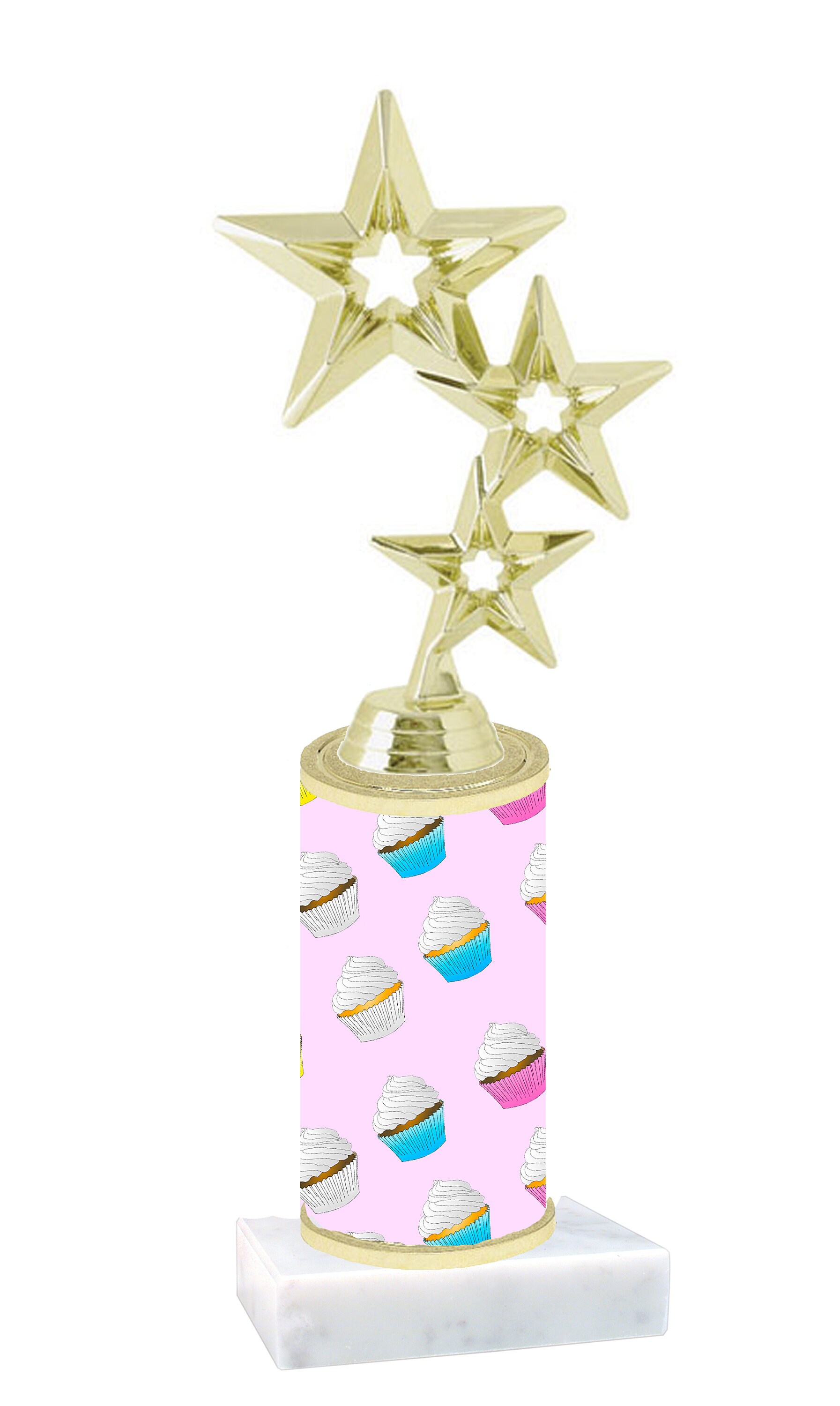 Cupcake theme trophy with choice of figure. Numerous trophy | Etsy