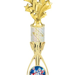 Patriotic 4th of July Trophy. 14 Tall. Show off Your Patriotic Spirit ...