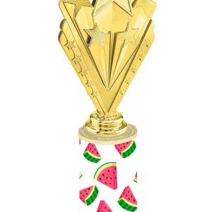 Watermelon Theme Trophy With Choice of Figure. Great for Your Eating ...