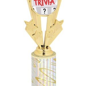 Trivia Trophy. Great Trophy for Your Next Family Game Night And/or ...