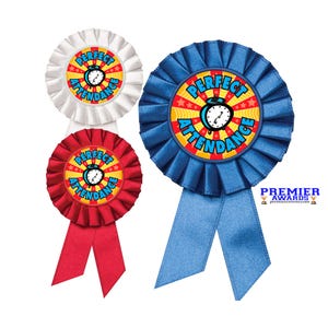 Perfect Attendance Rosette. Perfect to Acknowledge the Accomplishment ...