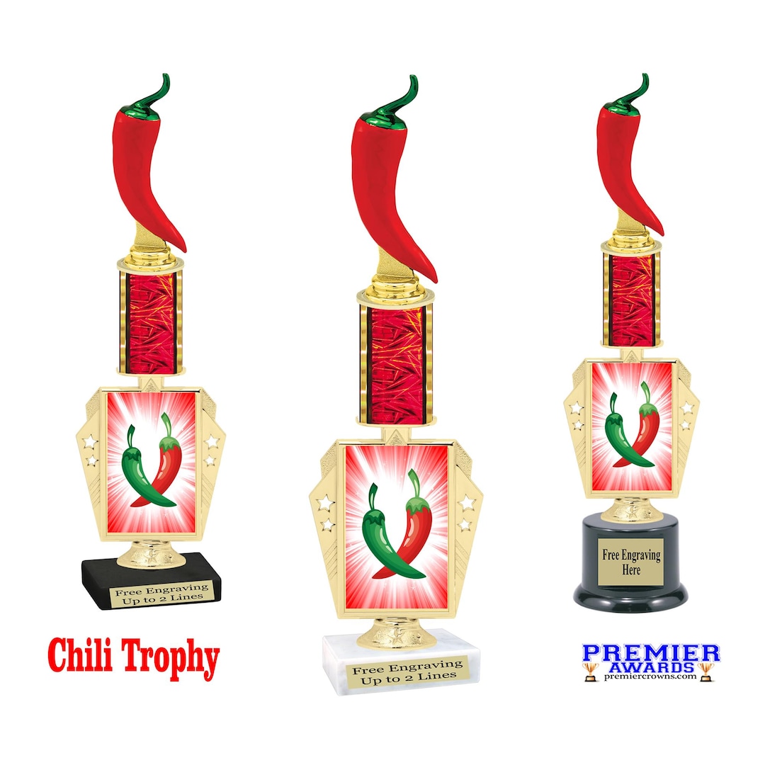 Chili Pepper Trophy. Great for Your Chili Cookoffs, Eating Contests ...