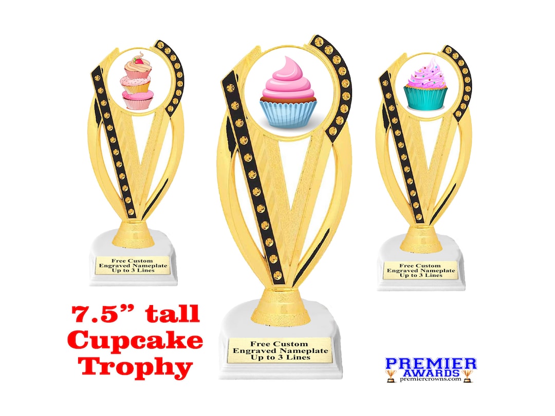 Cupcake Theme Trophy. Choice of 9 Designs. Great for Your Cupcake Wars ...