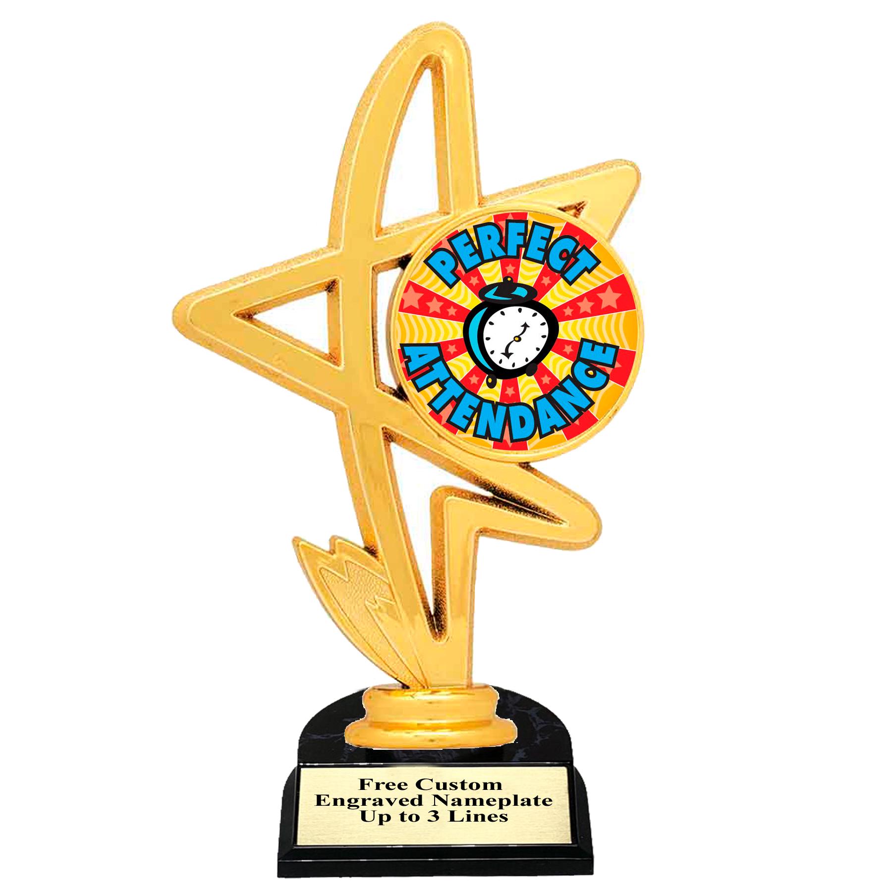 Perfect Attendance Trophy for Your Outstanding Students. 6" to 8" Tall ...