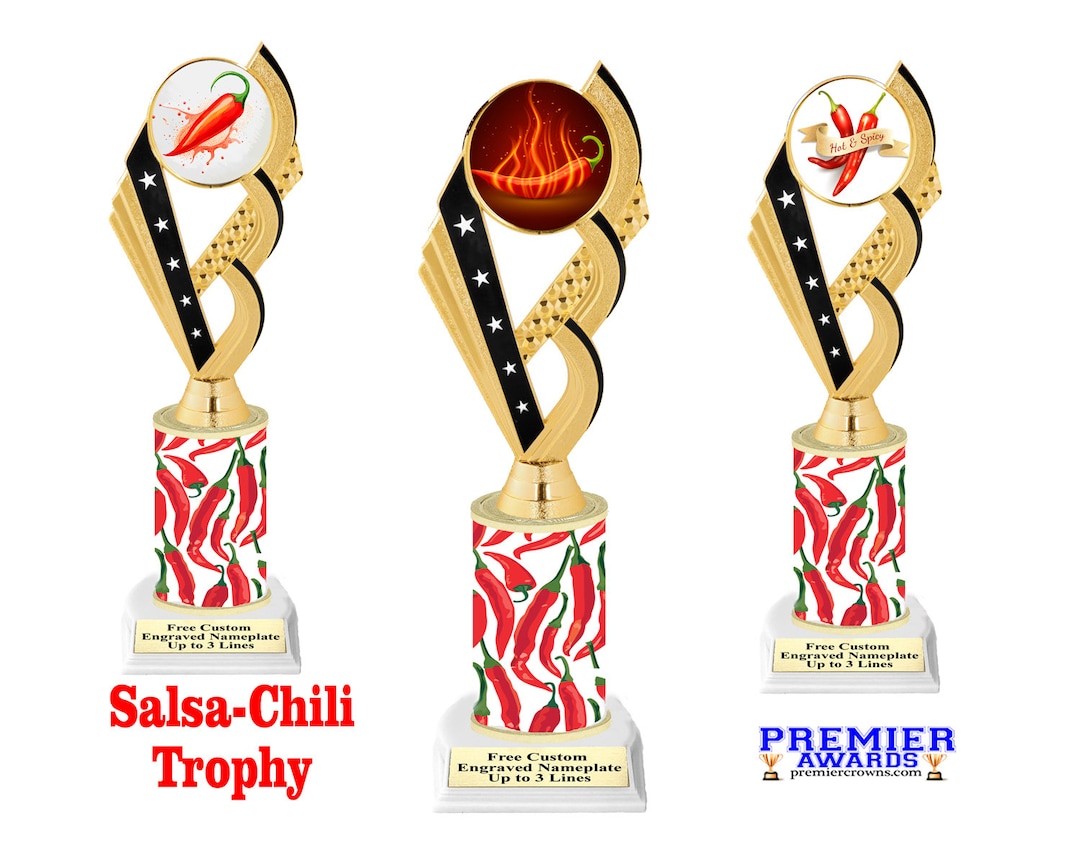 Chili Pepper Trophy. Choice of Artwork and Trophy Height. Great for ...