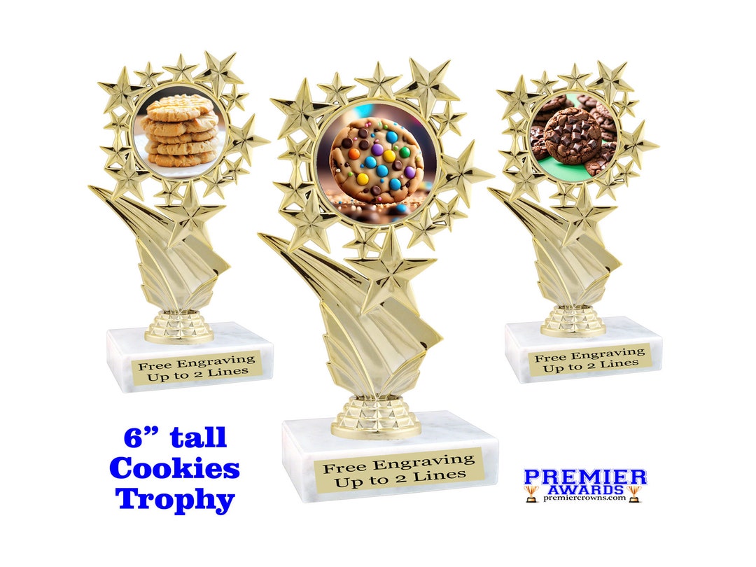 Cookie Theme Trophy. Choice of 9. Great for Your Cookie Baking and ...